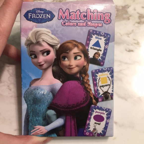 Disney | Toys | Disney Frozen Matching Colors Shapes Cards | Poshmark
